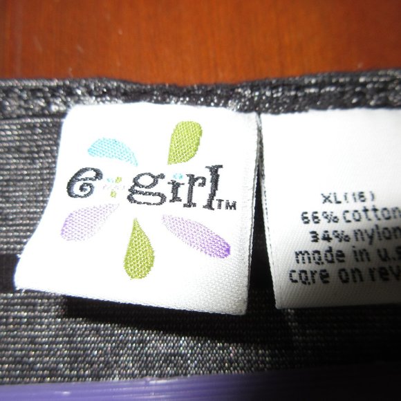e girl | Tops | E Girl Black Striped Top Girls Xl 8 | Poshmark